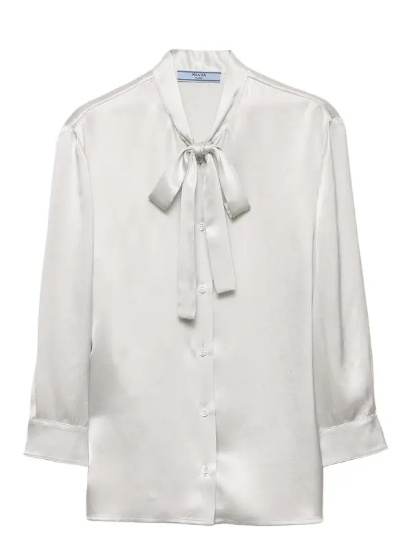 Prada Satin Crepe Shirt - Green