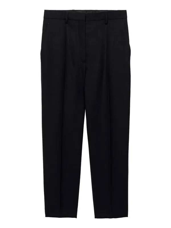 Prada Wool Straight Leg Pants - Blue