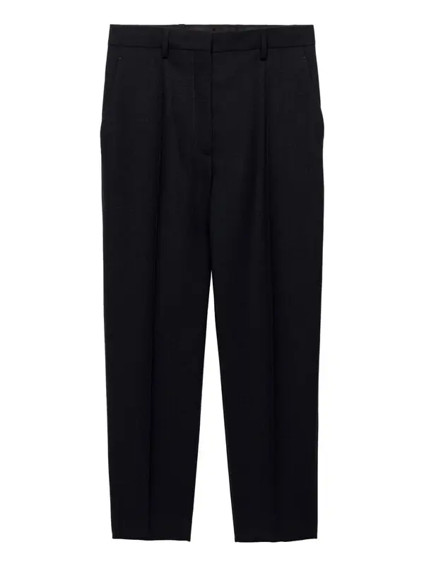 Prada Wool Straight Leg Pants - Navy