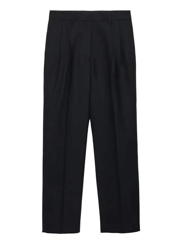 Prada Rush Stitch Trousers - Black