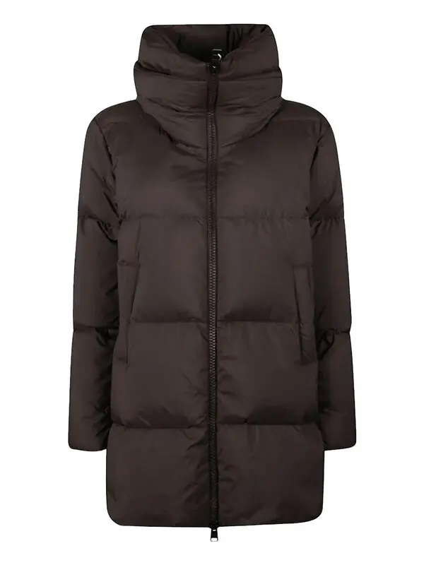 Herno A-shape Down Jacket In Ecoage - Brown