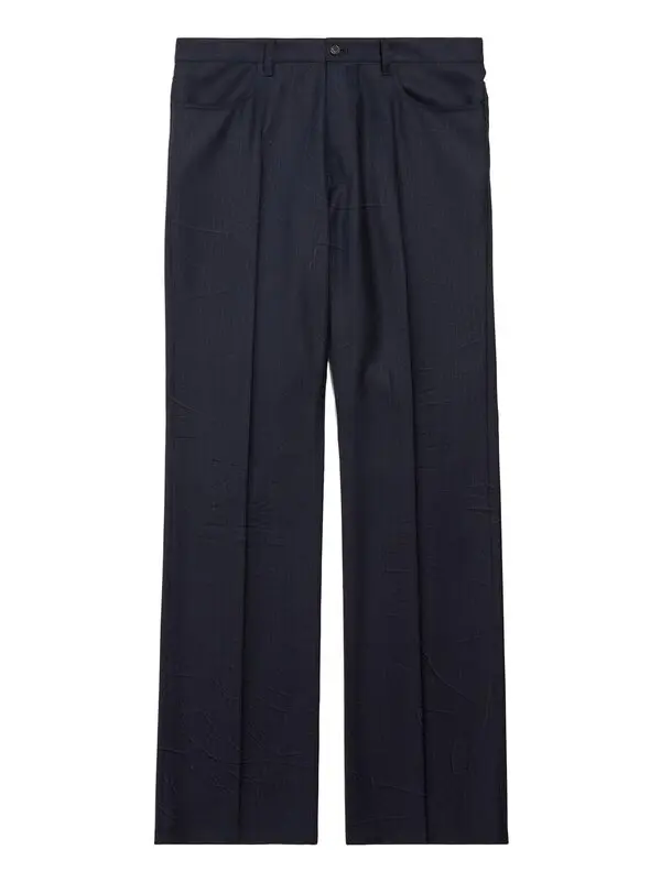 Balenciaga Straight Tailored Pants - Blue