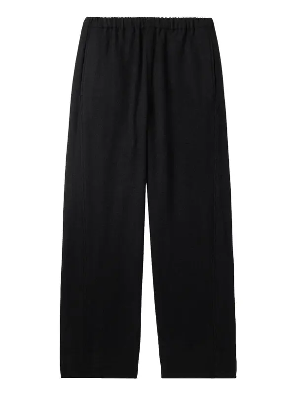 SSSTEIN Straight-leg Wool And Cashmere-blend Trousers - Black