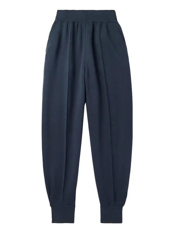 Loro Piana Tapered Cotton-jersey Sweatpants - Blue