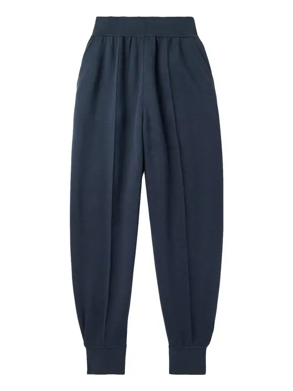 Loro Piana Tapered Cotton-jersey Sweatpants - Blue