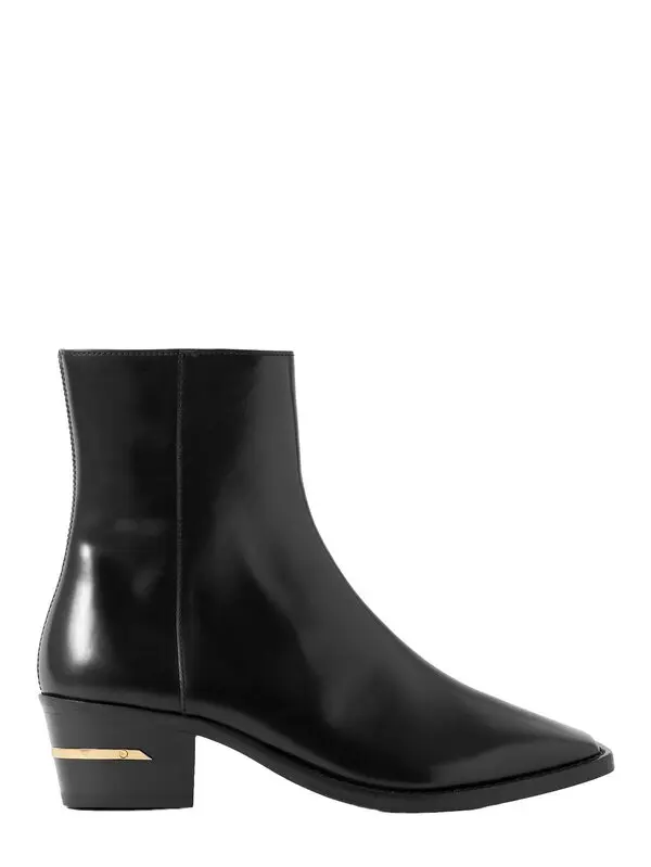 Amiri Glossed-leather Chelsea Boots - Black