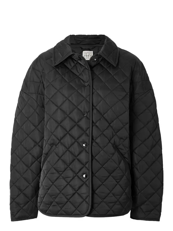 TOTEME Quilted Recycled-shell Jacket - Black