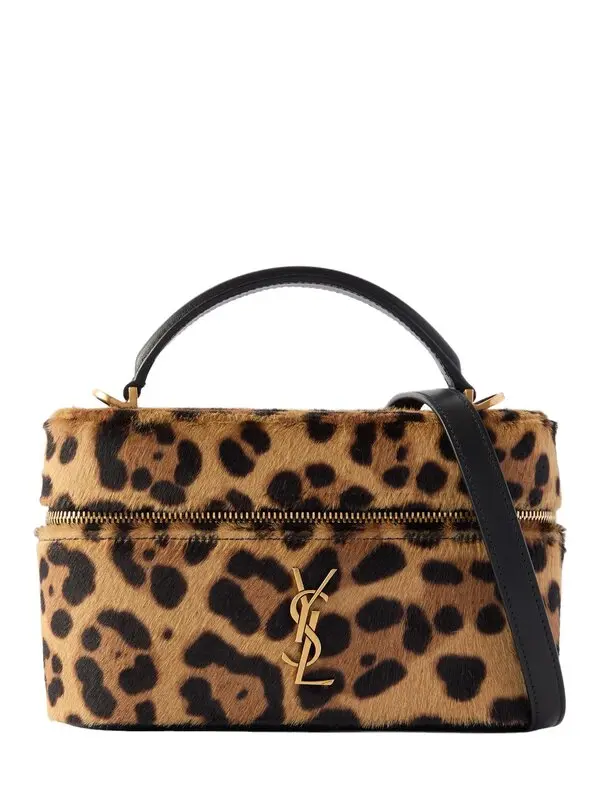 Saint Laurent Gaby Leopard-print Calf Hair Shoulder Bag - Animal Print