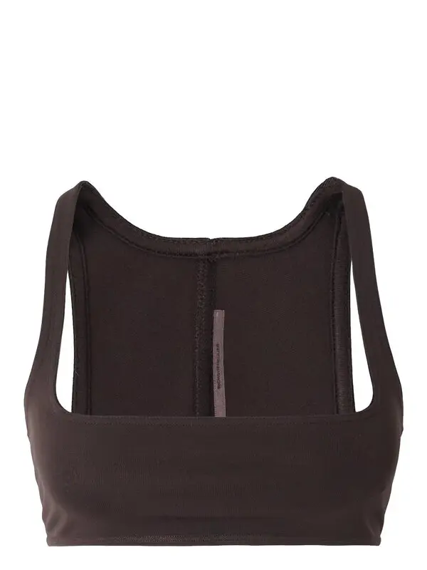 Rick Owens Stretch-jersey Bralette - Brown