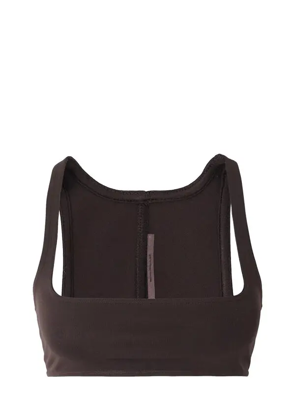 Rick Owens Stretch-jersey Bralette - Brown