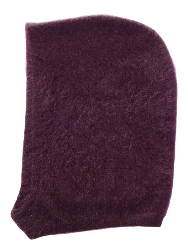 LISA YANG Brushed Cashmere Balaclava - Burgundy