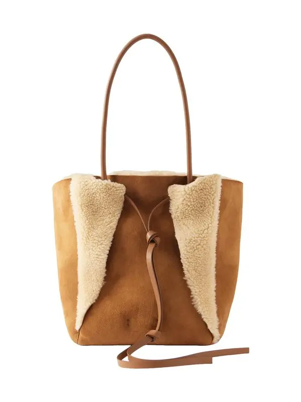 Gabriela Hearst Marija Shearling Tote - Brown
