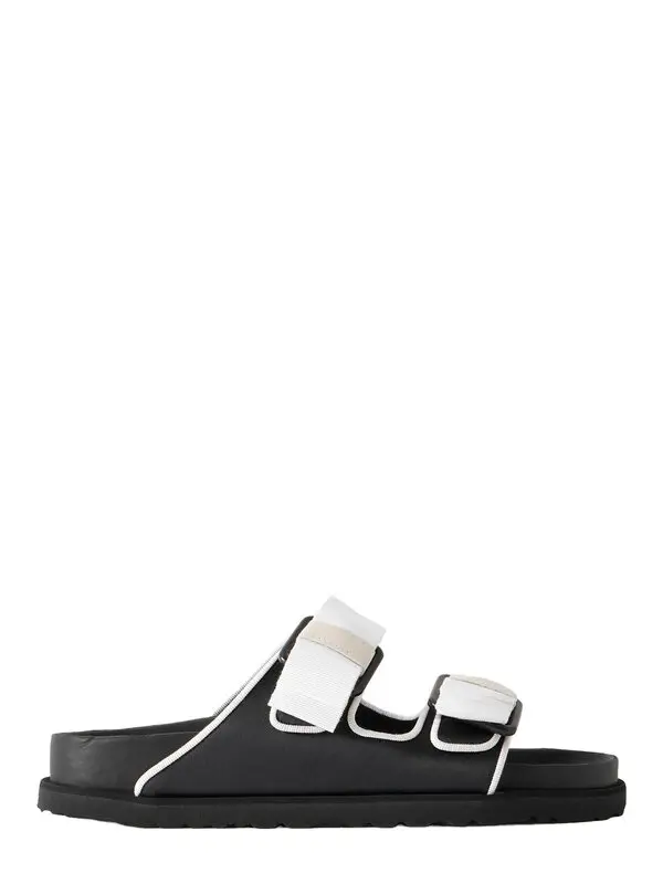 BIRKENSTOCK Arizona Bow-detailed Satin Sandals - Black