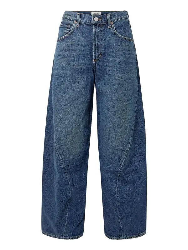 AGOLDE Twist High-rise Wide-leg Jeans - Blue