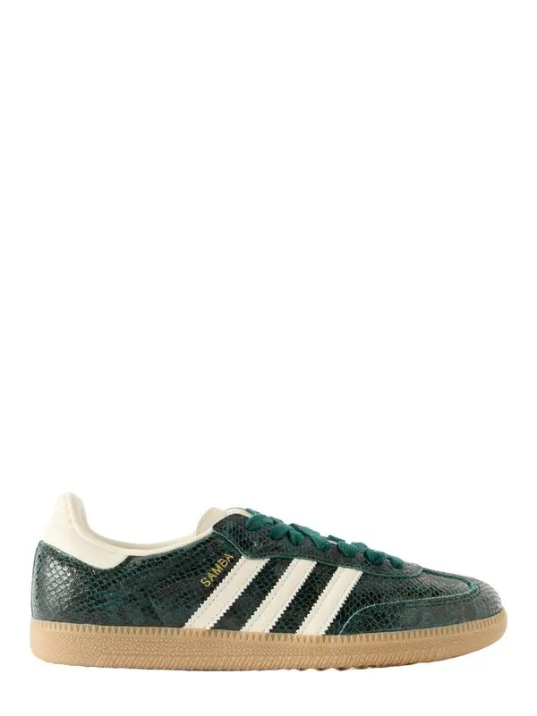 Adidas Originals By Alexander Wang Samba Og Leather-trimmed Snake-effect Sneakers - Animal Print