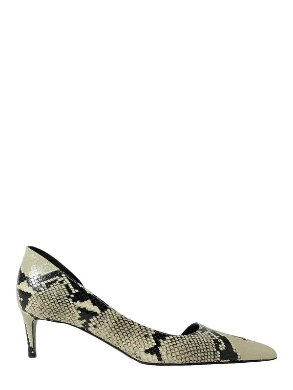 Khaite Jett Snake-effect Leather Pumps - Animal Print