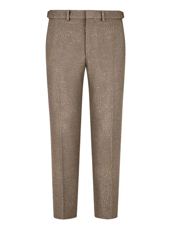 TOM FORD Virgin Wool-blend Dyllan Trousers - Beige