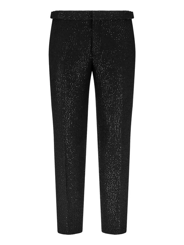 TOM FORD Virgin Wool-blend Dyllan Trousers - Black
