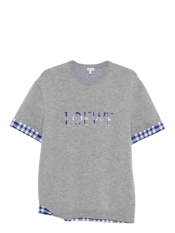 Loewe Wool And Cotton Blend T-shirt - Grey