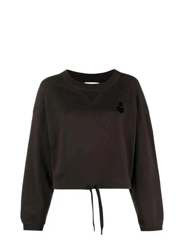 MARANT ETOILE Margo Cotton Sweatshirt - Black