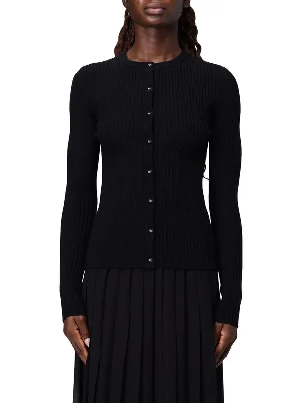 Dolce & Gabbana Ribbed Button-up Cardigan - Black
