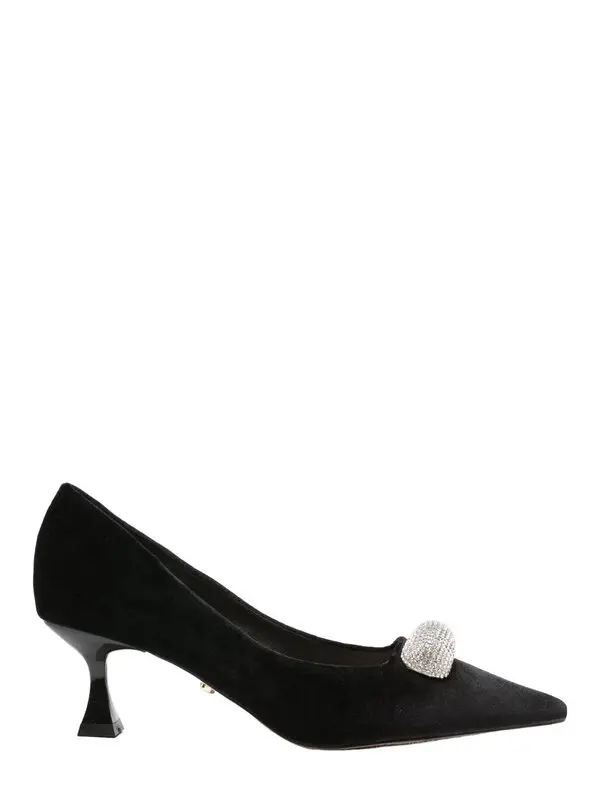 TWENTY FOURHAITCH Embellished Pointed Pumps - Black