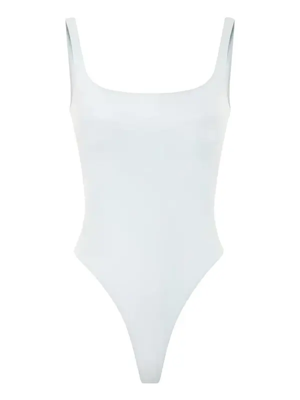 Elisabetta Franchi Square-neck Bodysuit - Blue