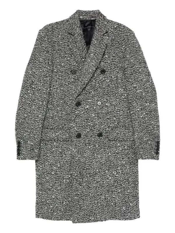 Karl Lagerfeld Double-breasted Coat - Black