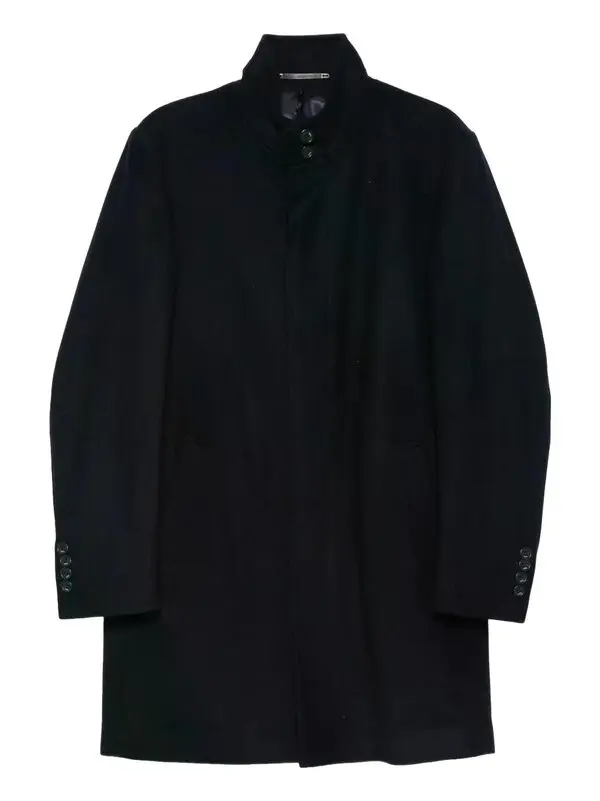 Karl Lagerfeld Wool-blend Single-breasted Coat - Blue