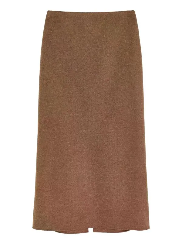 BY MALENE BIRGER Palomie Slit Skirt - Brown