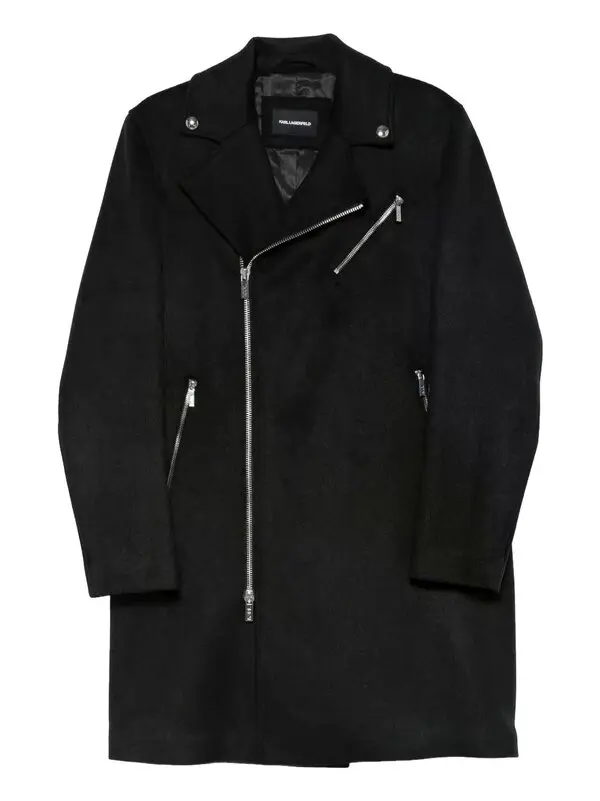Karl Lagerfeld Biker Zip-up Jacket - Black