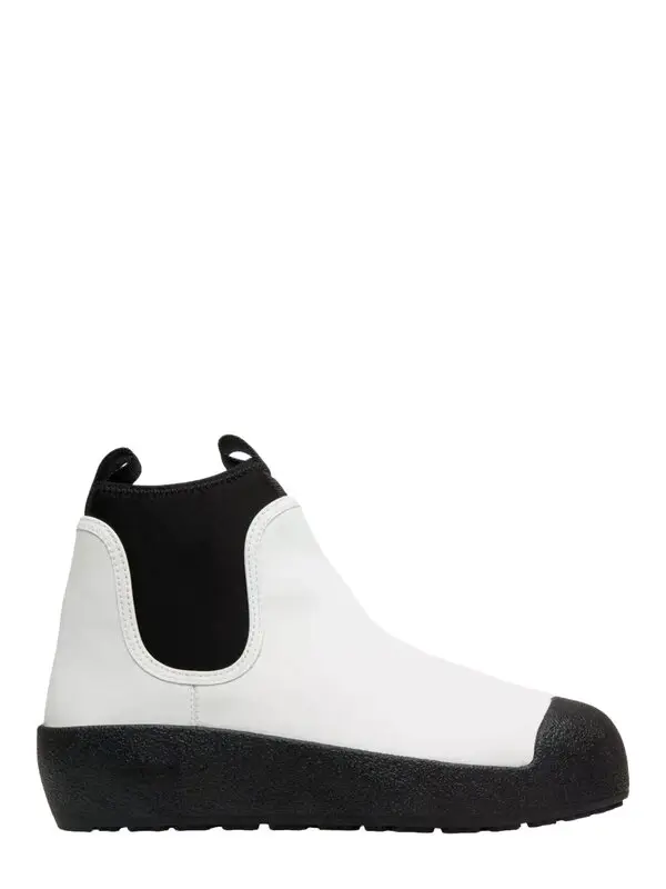 Bally Curling Chelsea Boots - White