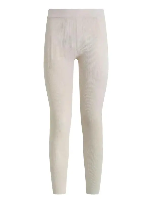Bally Ribbed Leggings - White