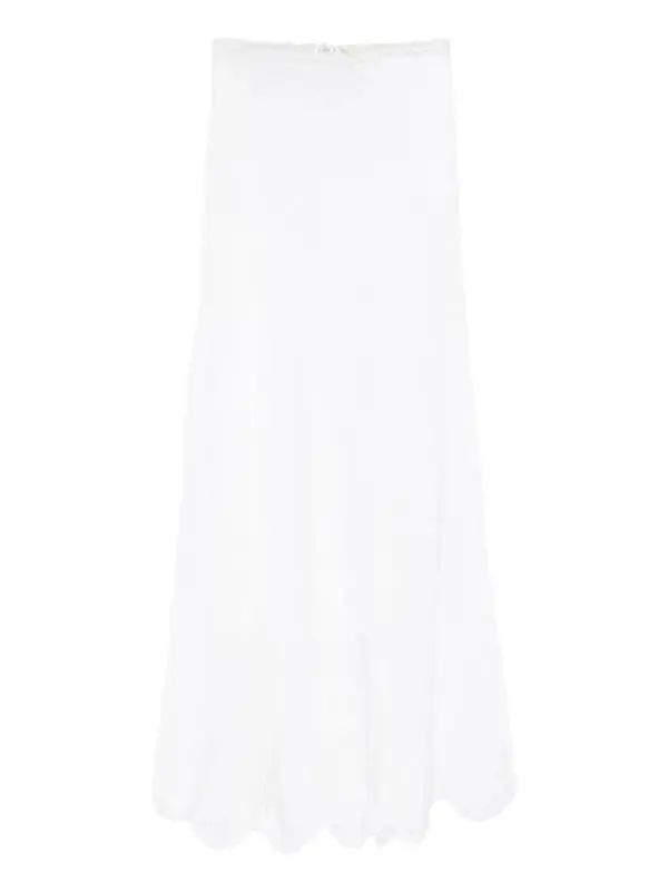 FORTE_FORTE Pleated Skirt - White
