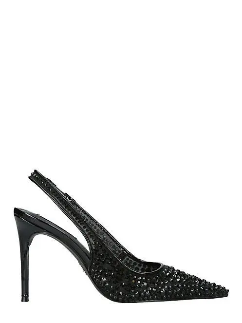 Steve Madden Reyes-r Woven Heeled Slingback Courts - Black