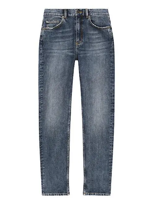 The Kooples Skinny-leg High-rise Stretch-denim Jeans - Baby Blue