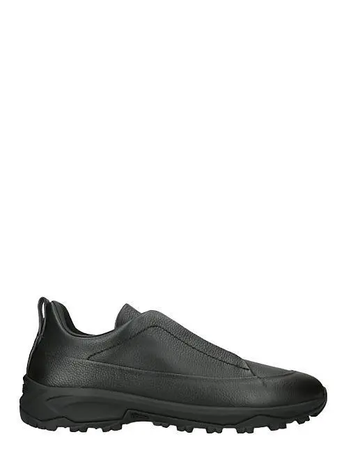 Ermenegildo Zegna Triple Stitch™ Monte Leather Sneakers - Black