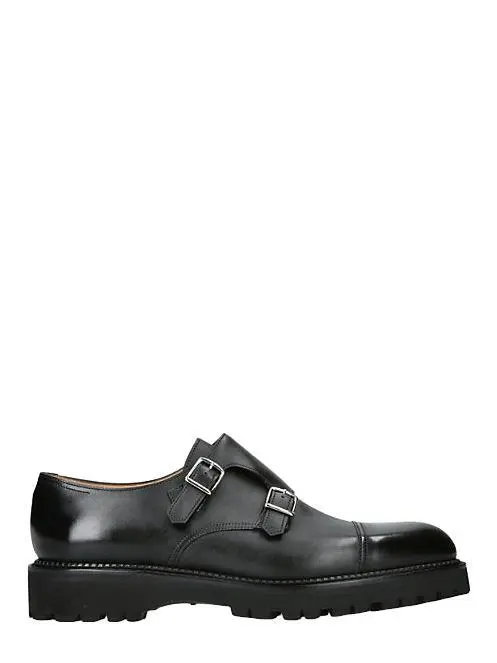 John Lobb William Double-buckle Leather Shoes - Black