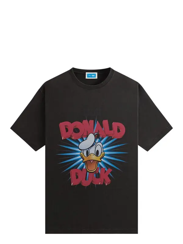 Kith X Disney Donald Duck Vintage Tee - Black