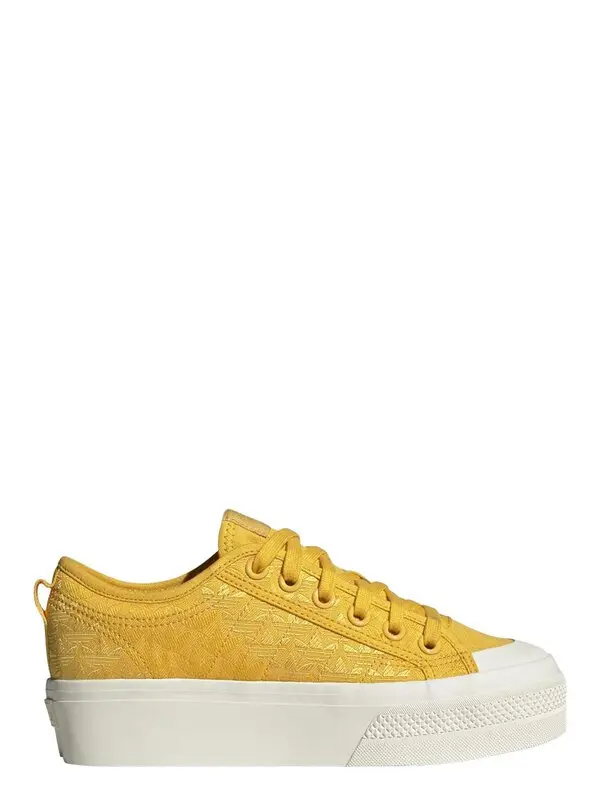 Adidas Nizza Platform 'elegant Trefoils' Sneakers - Yellow