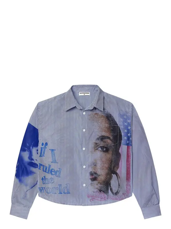 VALE FOREVER Freedom Button Up - Blue