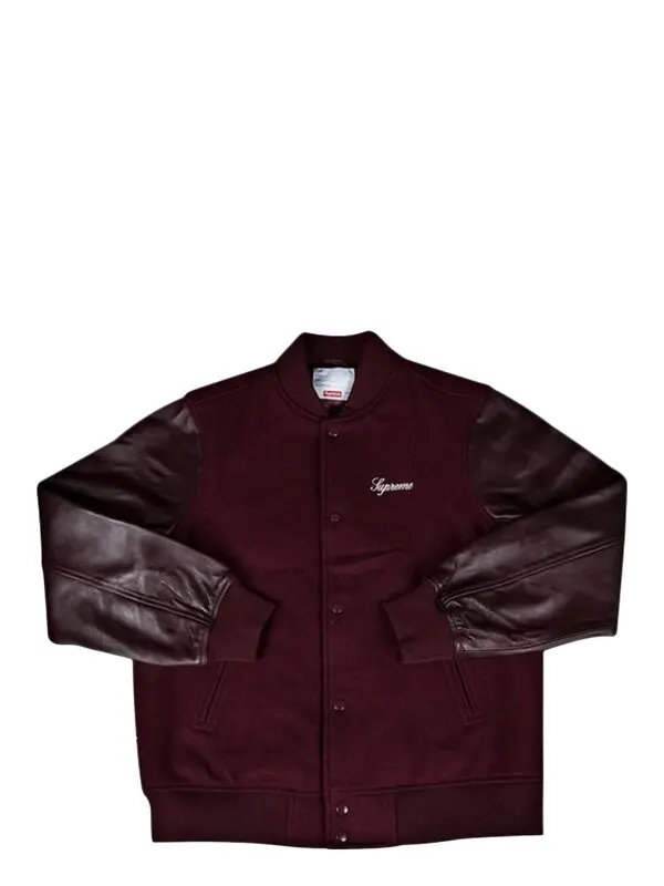 Supreme Crew Varsity Jacket - Red