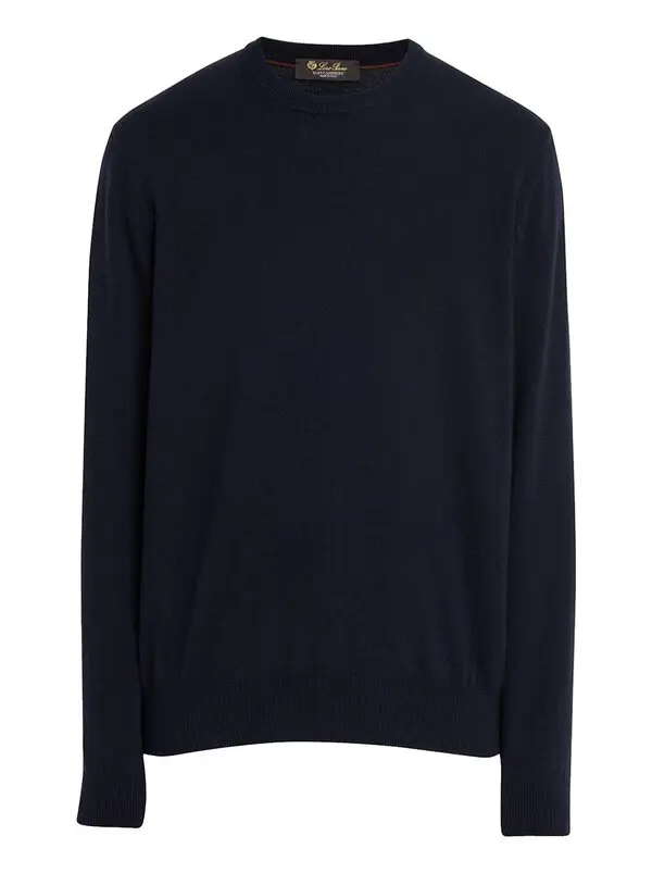 Loro Piana Crewneck Baby Cashmere Sweater - Blue/navy