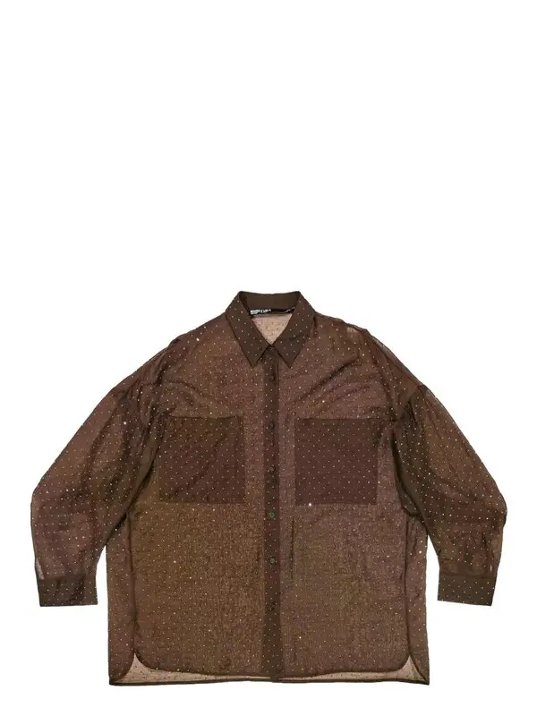 Bimba Y Lola Oversized Shirt - Brown