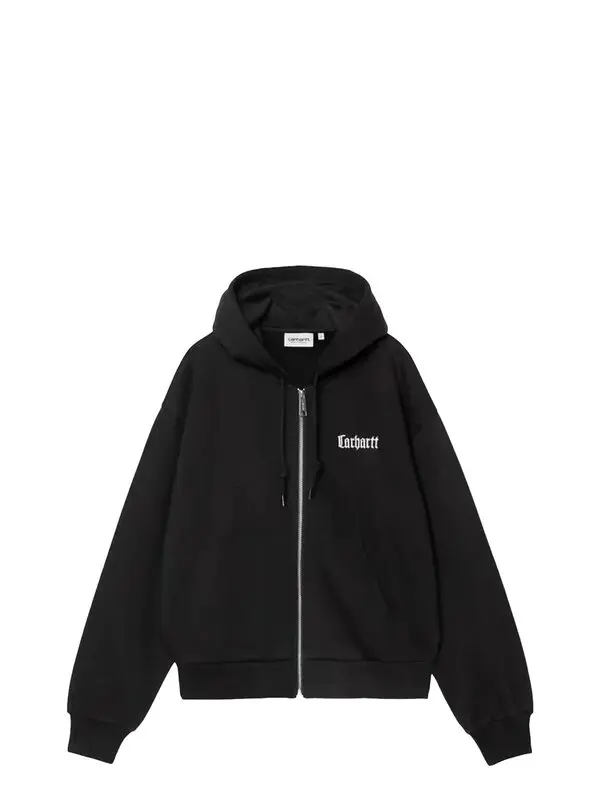 Carhartt Work In Progress Schooling Full Zip Hoodie - Black