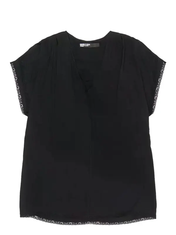 Bimba Y Lola V-neck Blouse - Black