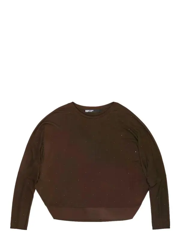Bimba Y Lola Boat-neck Blouse - Brown