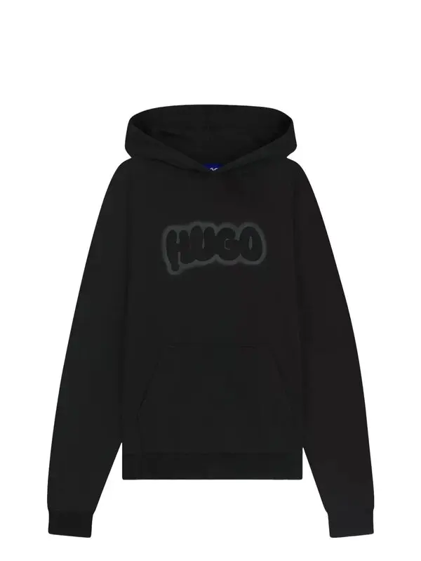 Hugo Graffiti-print Hoodie - Black