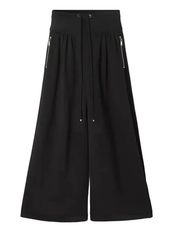 LANVIN Pleated Drawstring Trousers - Black