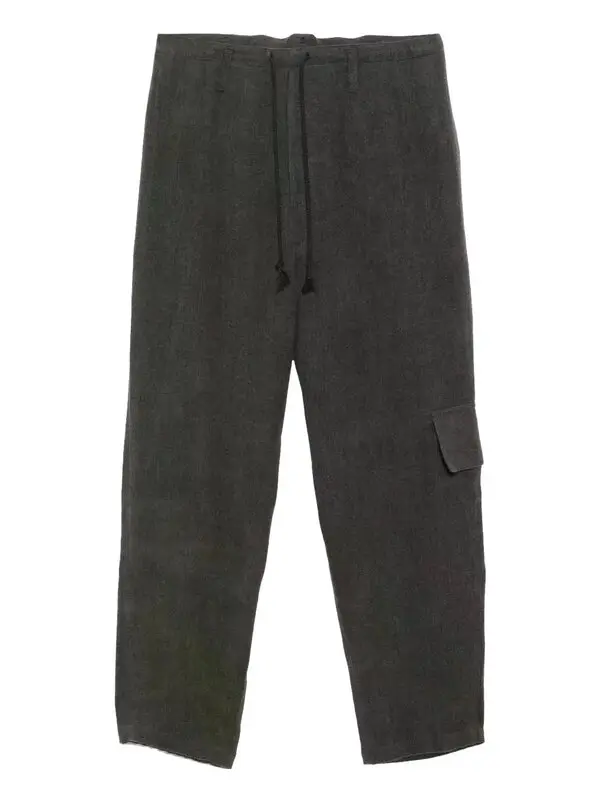 Yohji Yamamoto Drawstring Trousers - Grey
